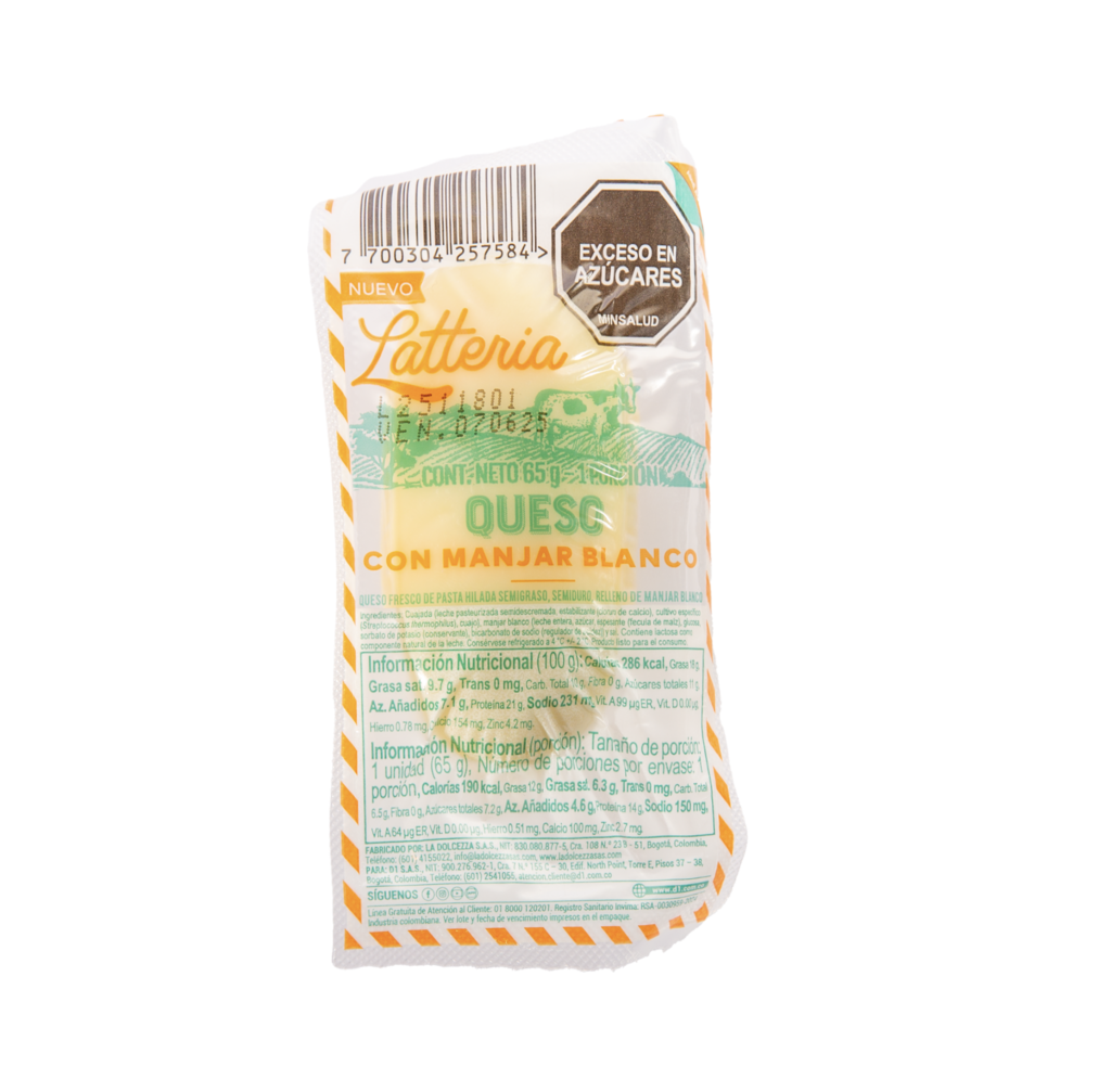 Snack Queso con Manjar Blanco Latteria 60 G – Tiendas D1